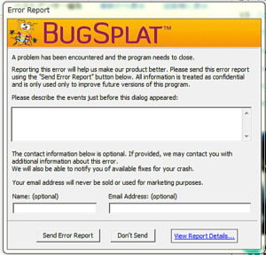 BUG SPLAT って何？ – 美味かもん雑記帳